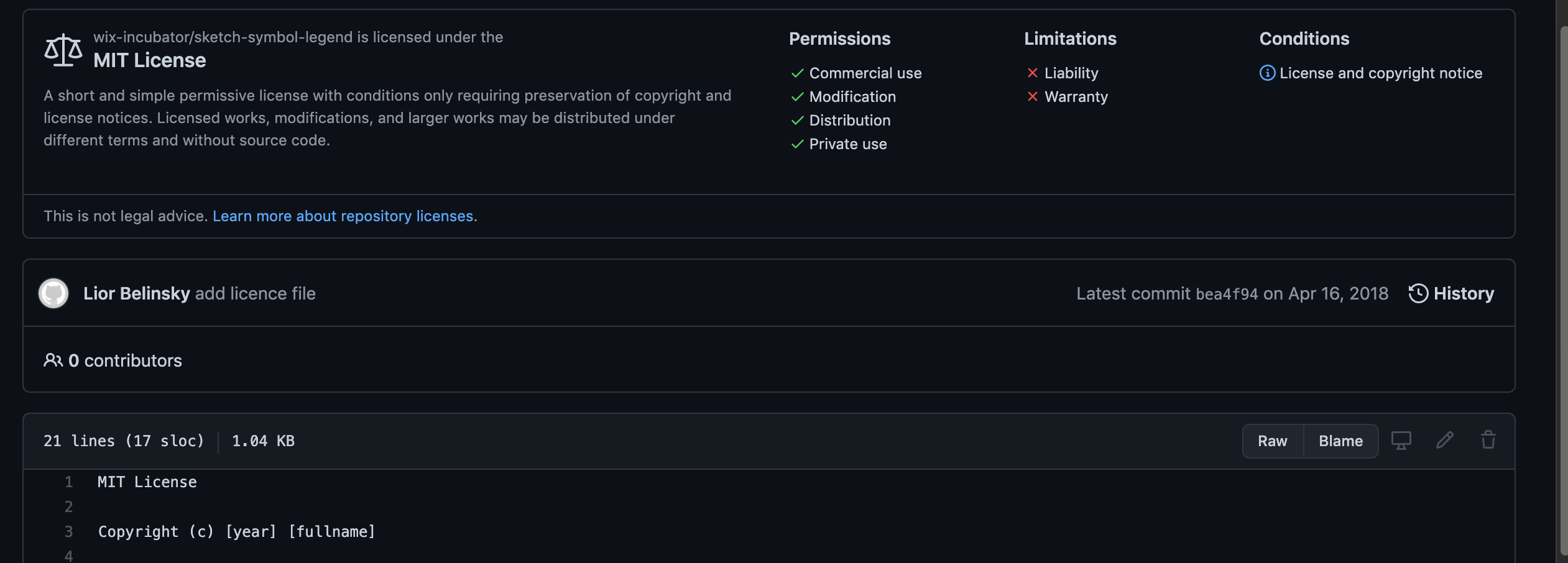 MIT licenses without details filled in are recognised as valid MIT ...