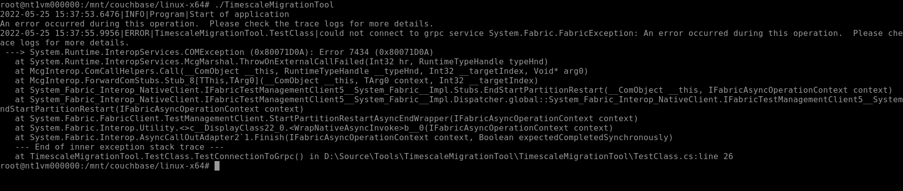 [BUG] -FabricClient.TestManagementClient.StartPartitionRestartAsync ...