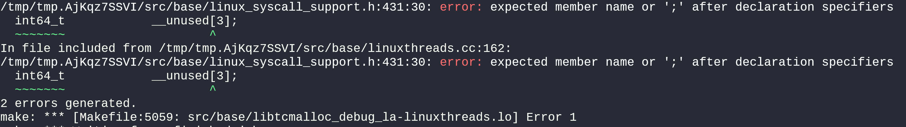 build for Android/x86_64 failed · Issue #1318 · gperftools/gperftools · GitHub