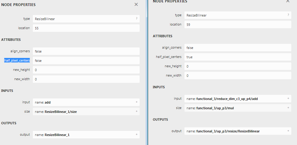 ResizeBilinear op with half_pixel_centers true not support by nnapi ...