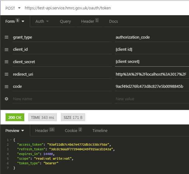 Getting An Access Token · Issue 347 · Hmrc Vat Api · Github