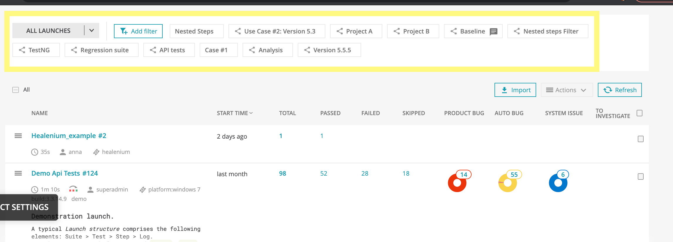 Can not consolidating test results as to who they can be viewed ...