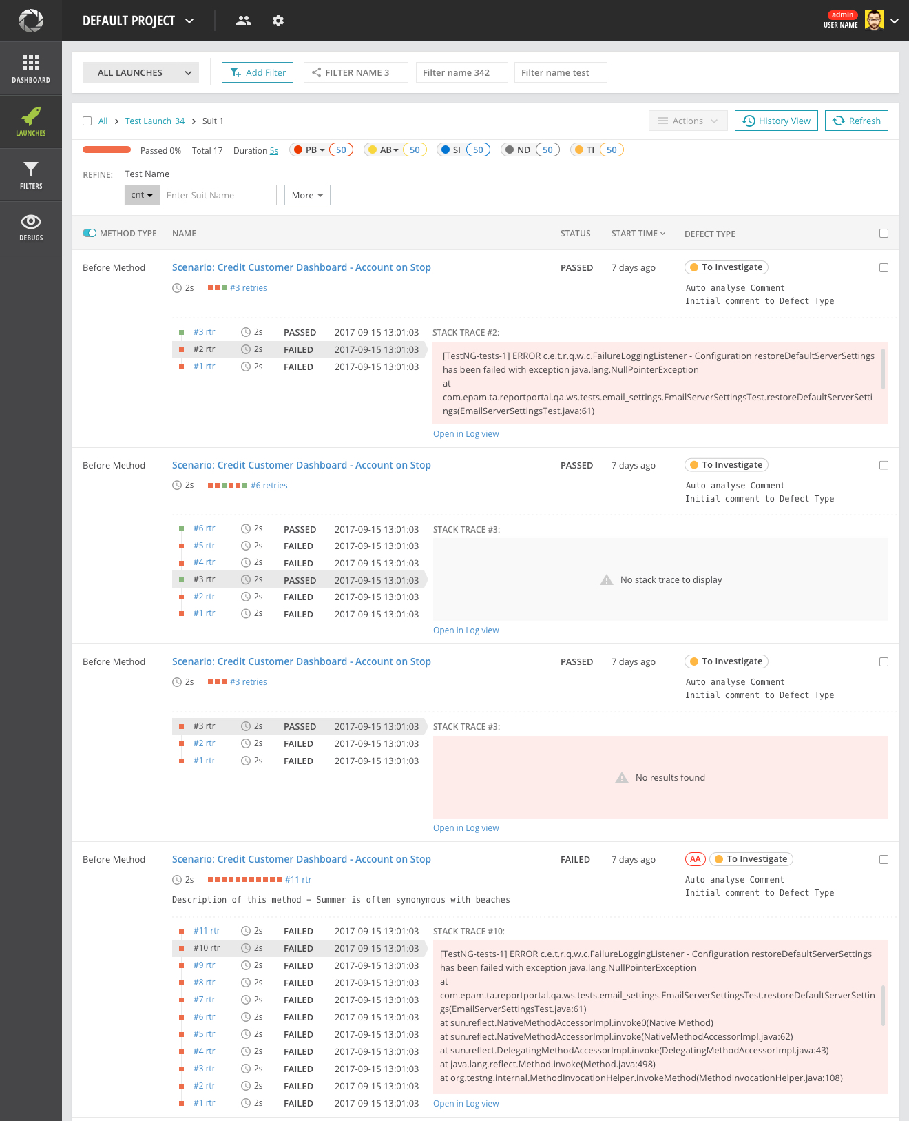 RETRY functionality · Issue #264 · reportportal/reportportal · GitHub