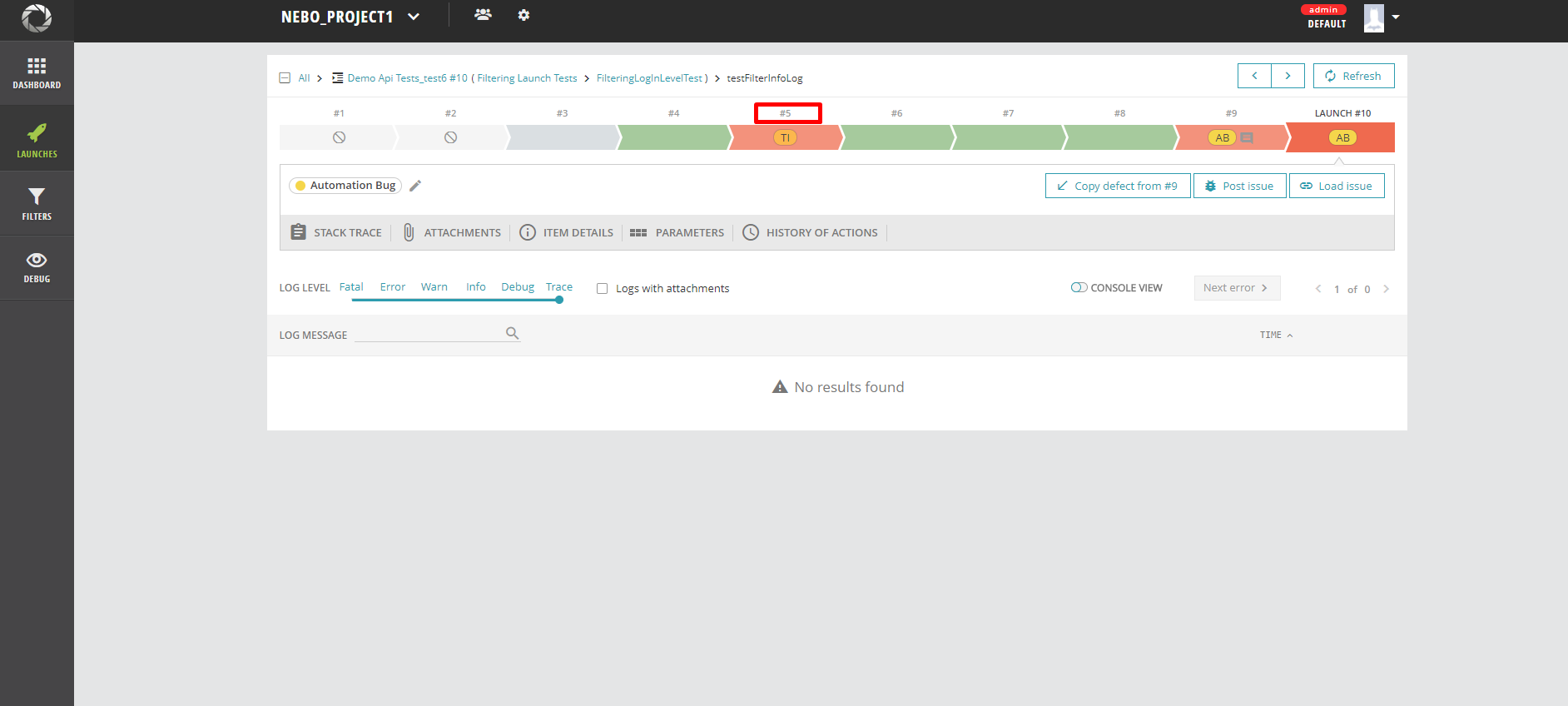 Make a launch number clickable · Issue #326 · reportportal/reportportal · GitHub