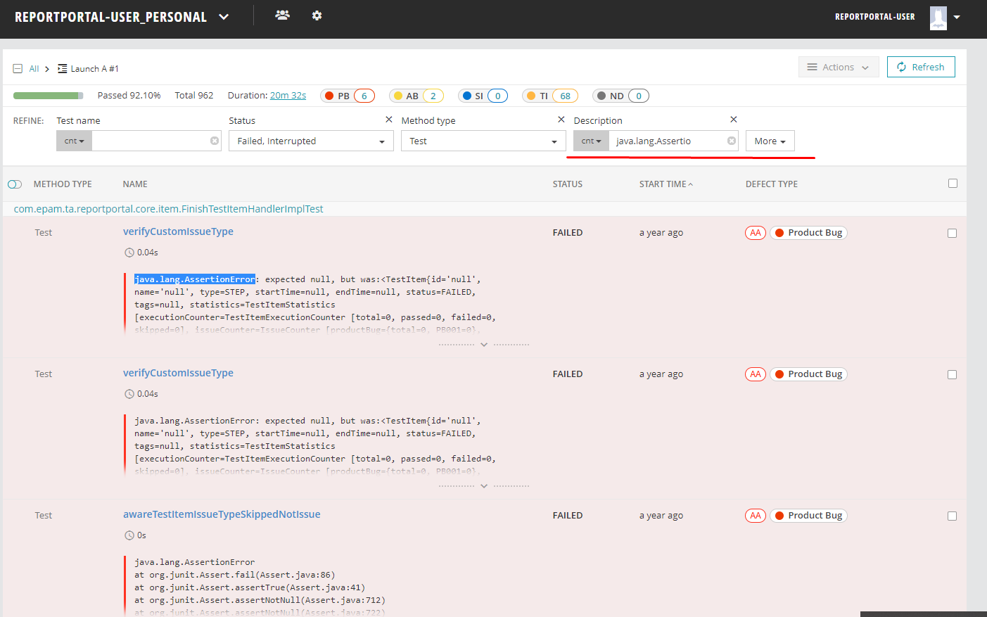 [FR] Full text Search in logs/errors at launch level · Issue #491 · reportportal/reportportal ...