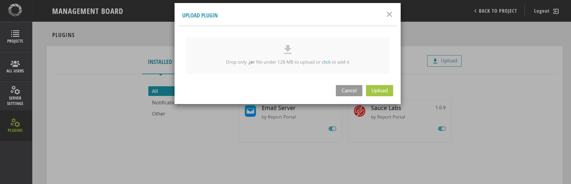 Plugin system. Upload plugin/ Configure plugin/ Update plugin/ Uninstal plugin · Issue #680 ...