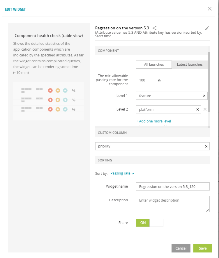 [Widget]: Component Health Check Widget Table View · Issue #269 ...