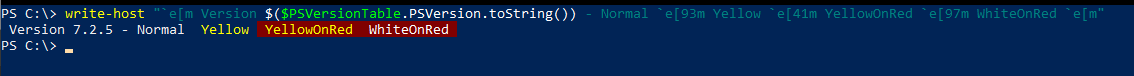 Ansi Foreground colors not applied correctly when background color set ...