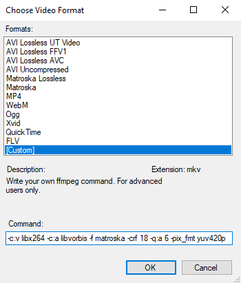 FFmpeg custom commands can mess up video output extension · Issue #3679 · TASEmulators/BizHawk ...