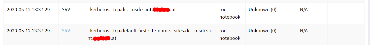Some SRV Query Logs shown as action "N/A" .... but in log file as "NXDOMAIN" ... ?!?! · Issue ...