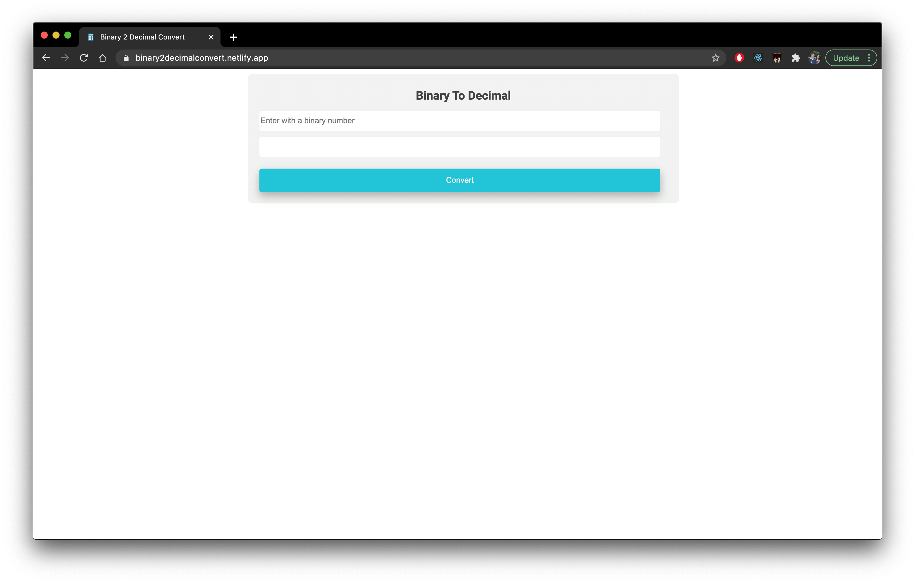 GitHub - jjunior96/binary2decimalconvert