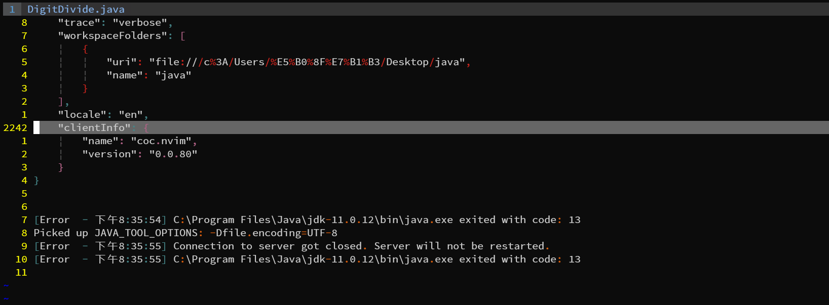 Can't start server!!! · Issue #175 · neoclide/coc-java · GitHub