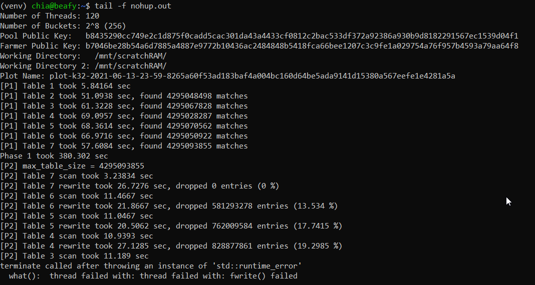 fwrite() failed · Issue #333 · madMAx43v3r/chia-plotter · GitHub