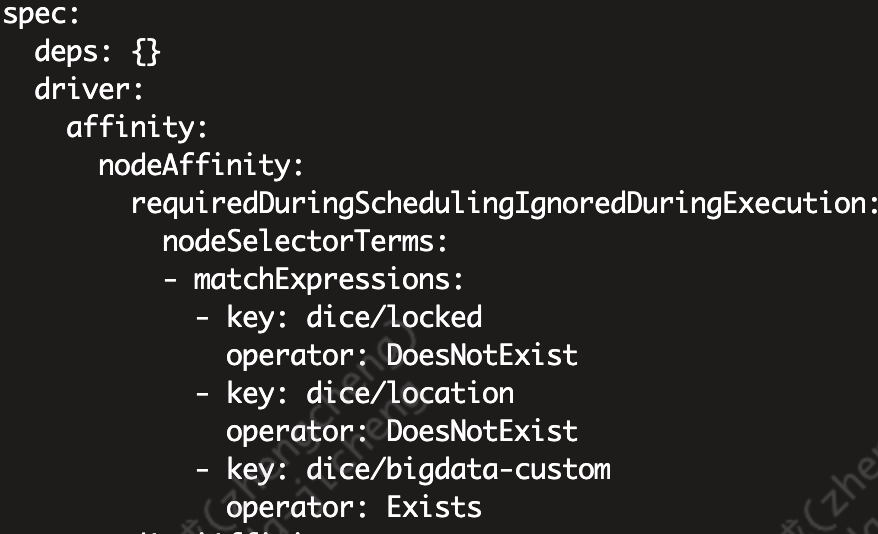 affinity doesn't work · Issue #1516 · kubeflow/spark-operator · GitHub