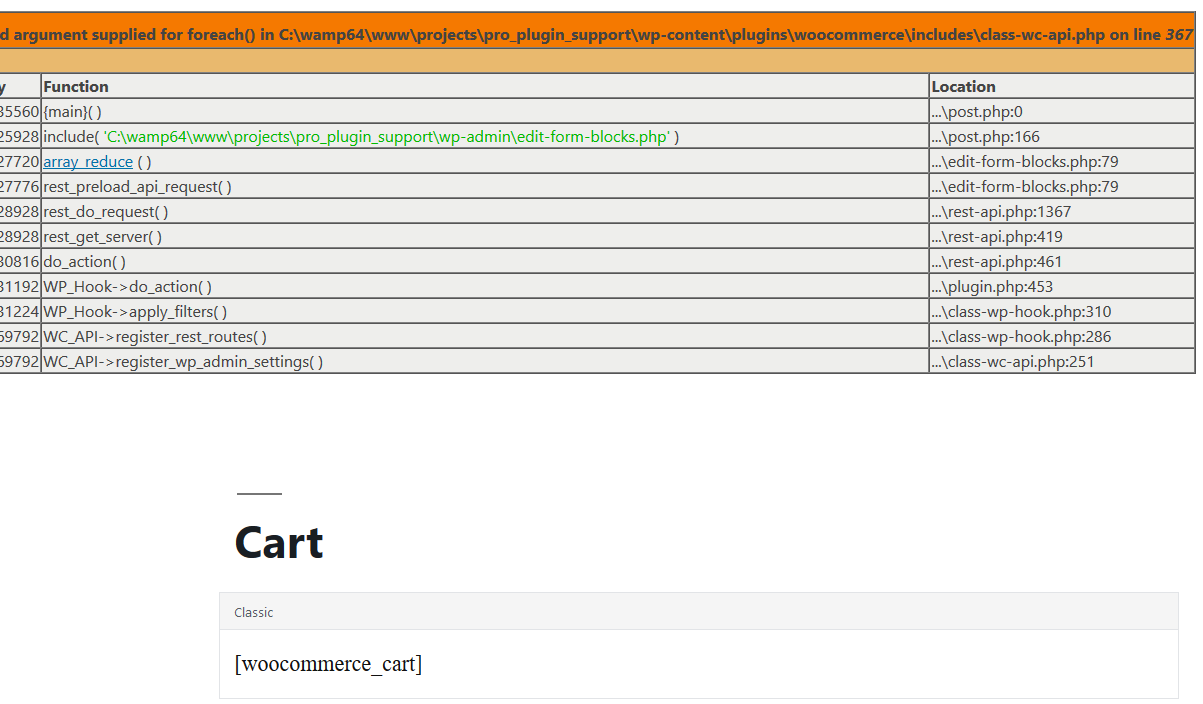 Fix Warning Generate When Settings Pages Are Not Available · Issue 22210 · Woocommerce