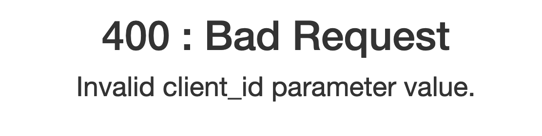 Invalid Clientid Error Message When Real Problem Is That Oauthredirecturi Is Missing 3402