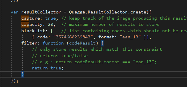 Trying to implement resultCollector to return the scanned image · Issue #449 · serratus/quaggaJS ...