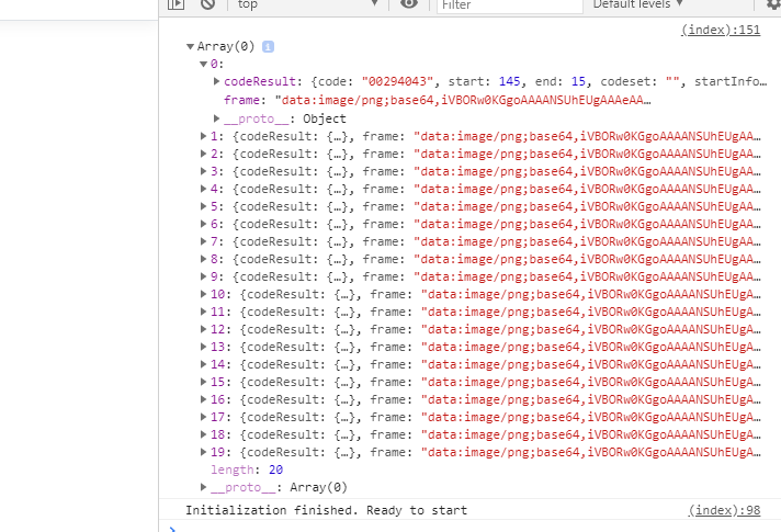 Trying to implement resultCollector to return the scanned image · Issue #449 · serratus/quaggaJS ...