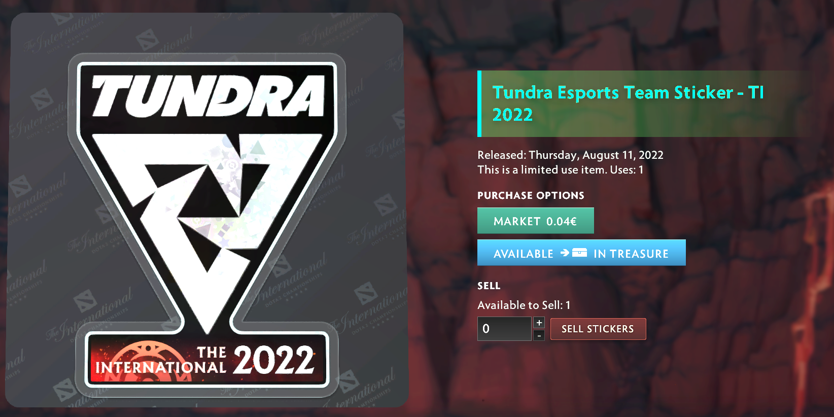 Trying to display a Tundra Team Sticker in the profile leads to game crash · Issue #3775 ...