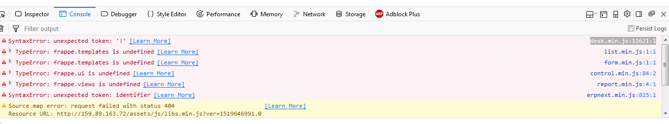 Unable To Open Frappe Erpnext Develop V10 Desk On Safari 11 0 2 · Issue 12735 · Frappe