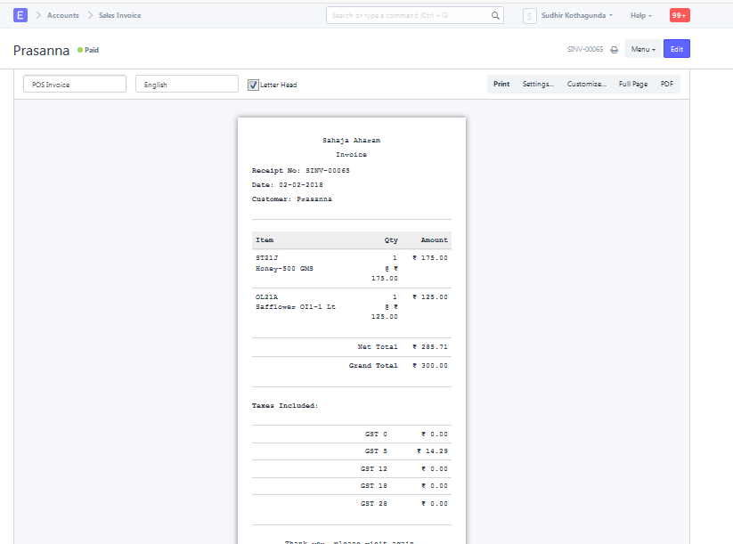 Sales POS Invoice shows unused Tax rows · Issue #13208 · frappe/erpnext ...