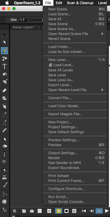 Menus turn gray · Issue #1820 · opentoonz/opentoonz · GitHub