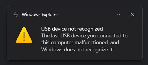 Raspberry Pi Pico W not recognized as USB Device even in BOOTSEL Mode. · Issue #337 ...
