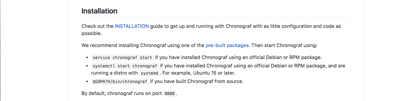 Chronograf Installation Link Leads To V13 In Readme · Issue 2713 · Influxdatachronograf · Github