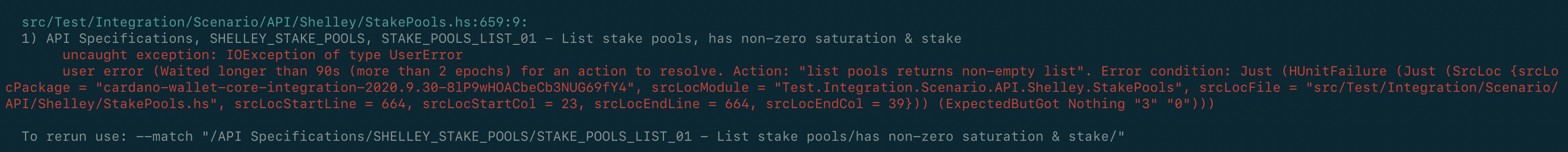 Flaky STAKE_POOLS_LIST_01 - List stake pools, has non-zero saturation & stake · Issue #2224 ...