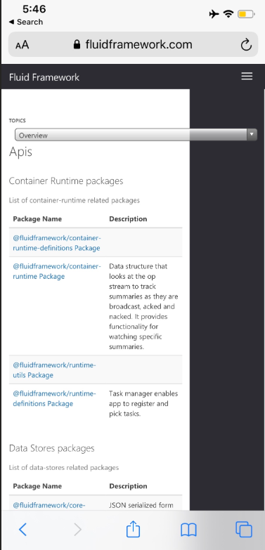 API page's content gets cut off on mobile · Issue #3560 · microsoft/FluidFramework · GitHub