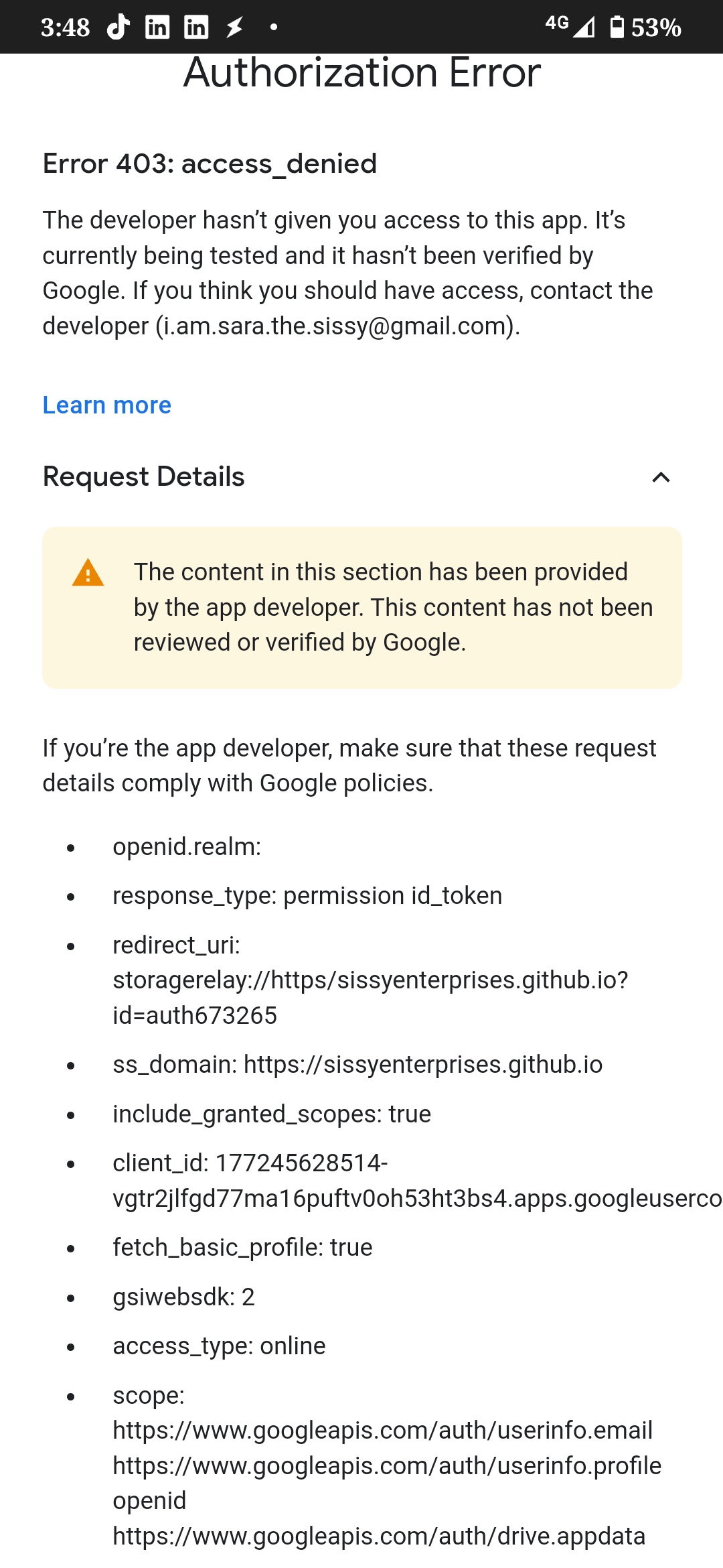 Can't grant permissions · Issue #1 · SissyEnterprises/KISS · GitHub