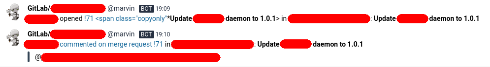 HTML code in GitLab Slack notification integration · Issue #9970 ...