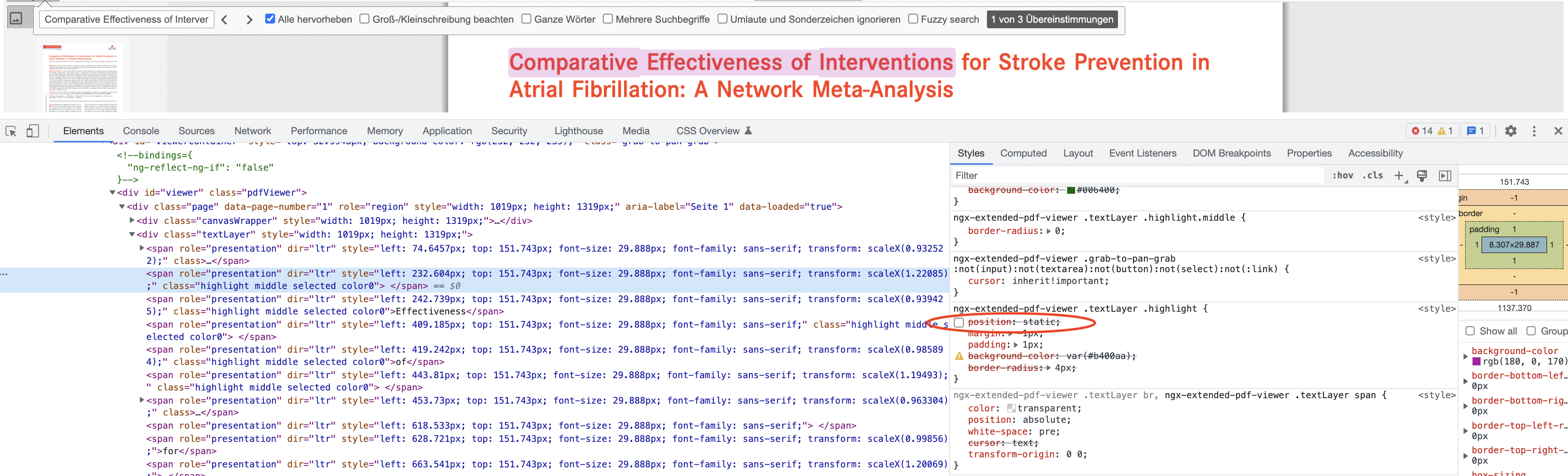 Not highlighting all words · Issue #1481 · stephanrauh/ngx-extended-pdf-viewer · GitHub