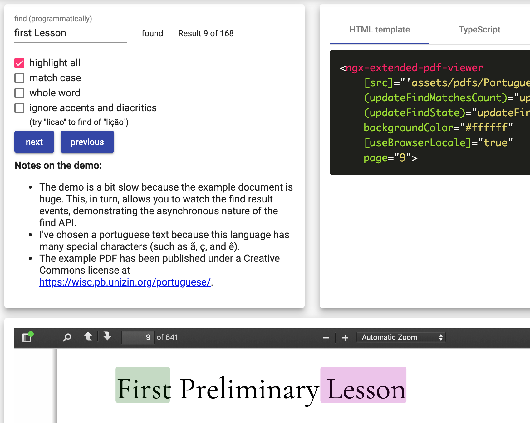 Multiple words highlight option programmatic in Angular 8. · Issue #201 · stephanrauh/ngx ...