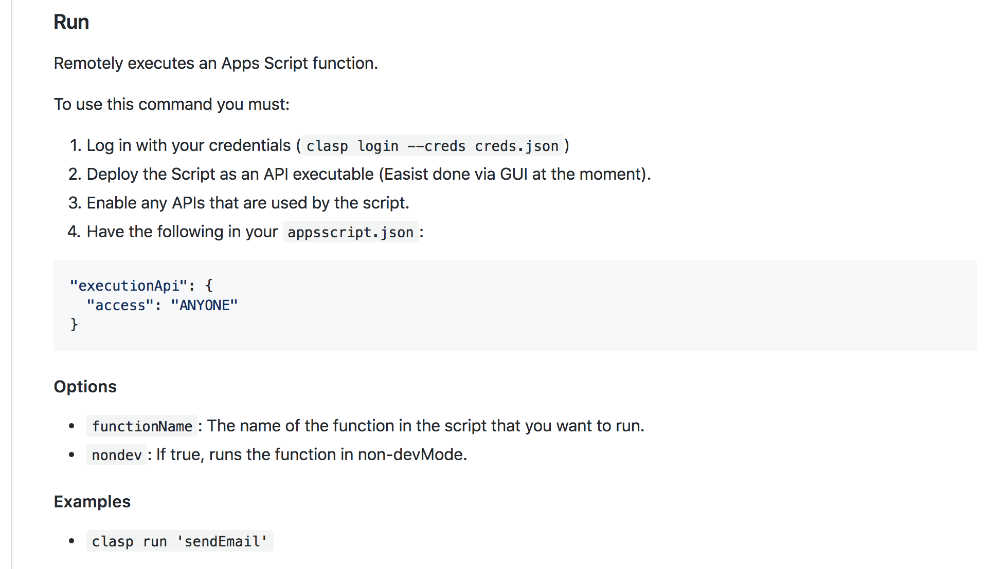 [Support Request] clasp run fails even though API deployment exists · Issue #391 · google/clasp ...