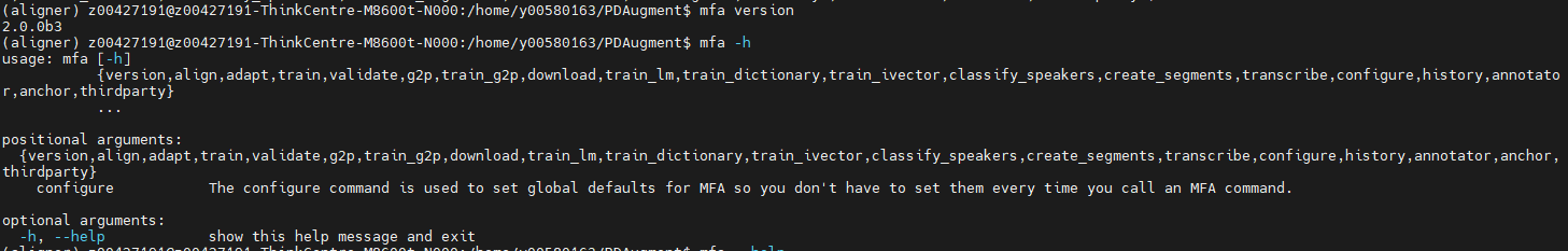 There is no 'model' argument in the command · Issue #361 · MontrealCorpusTools/Montreal-Forced ...