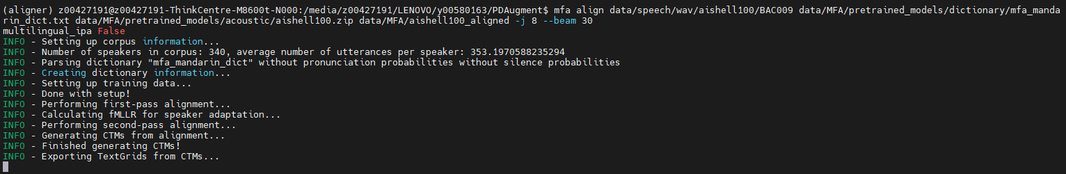 It take so long to align after validating, the program is still running ...