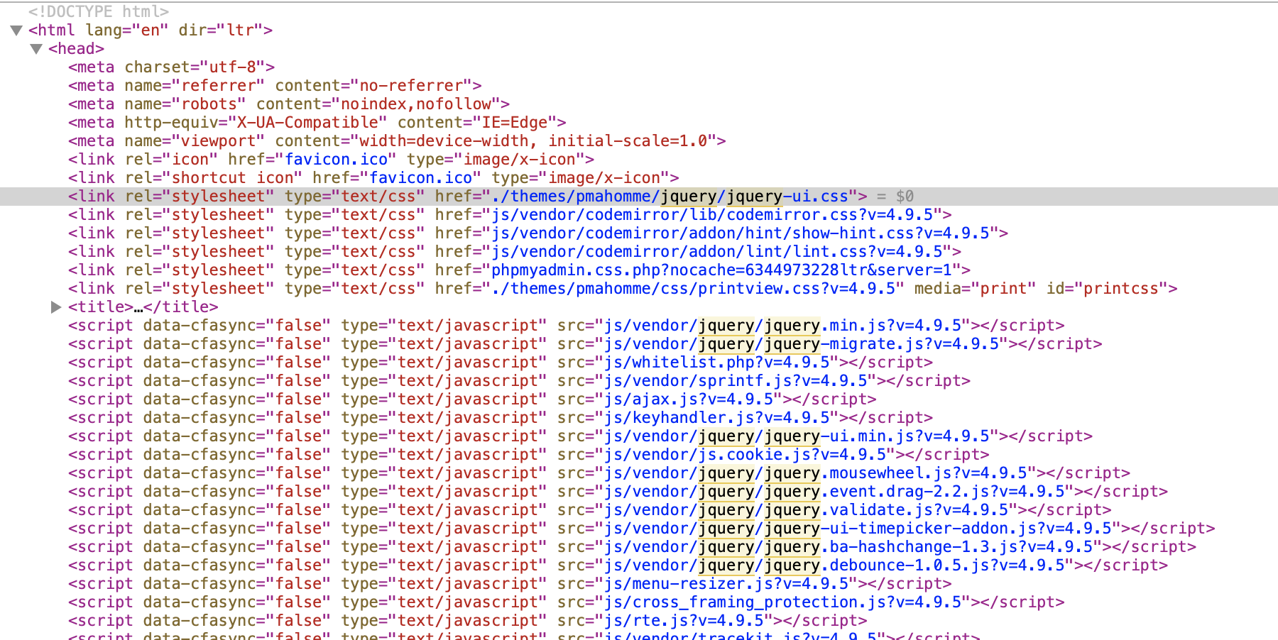 Repeating Javascript Error - phpMyAdmin Unusable · Issue #16132 · phpmyadmin/phpmyadmin · GitHub