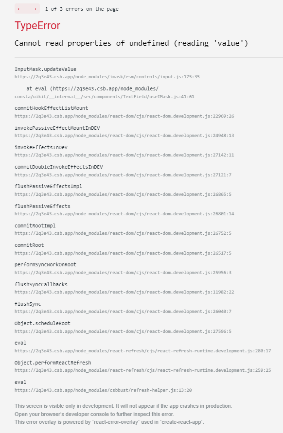 DatePicker: При использовании компонента возникает ошибка · Issue #2947 · consta-design-system ...