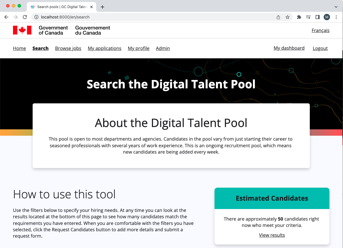 🐛 Search page copy inconsistent and inaccurate · Issue #6445 · GCTC-NTGC/gc-digital-talent · GitHub