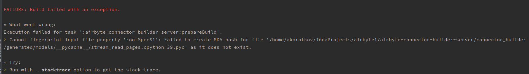 The local platform build fails after PR #19269 · Issue #19657 · airbytehq/airbyte · GitHub