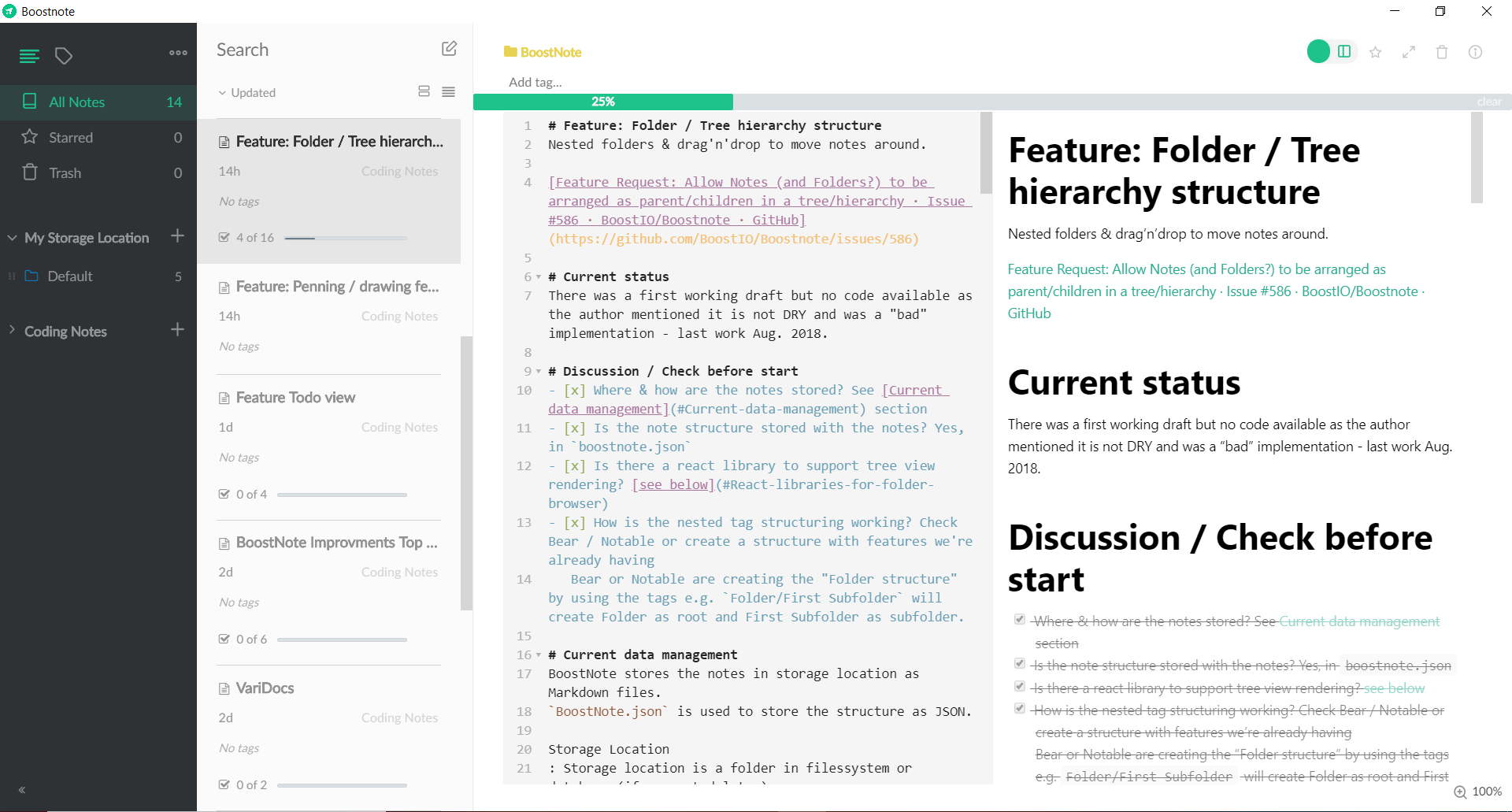 Todo list view mode · Issue #2985 · BoostIO/BoostNote-Legacy · GitHub