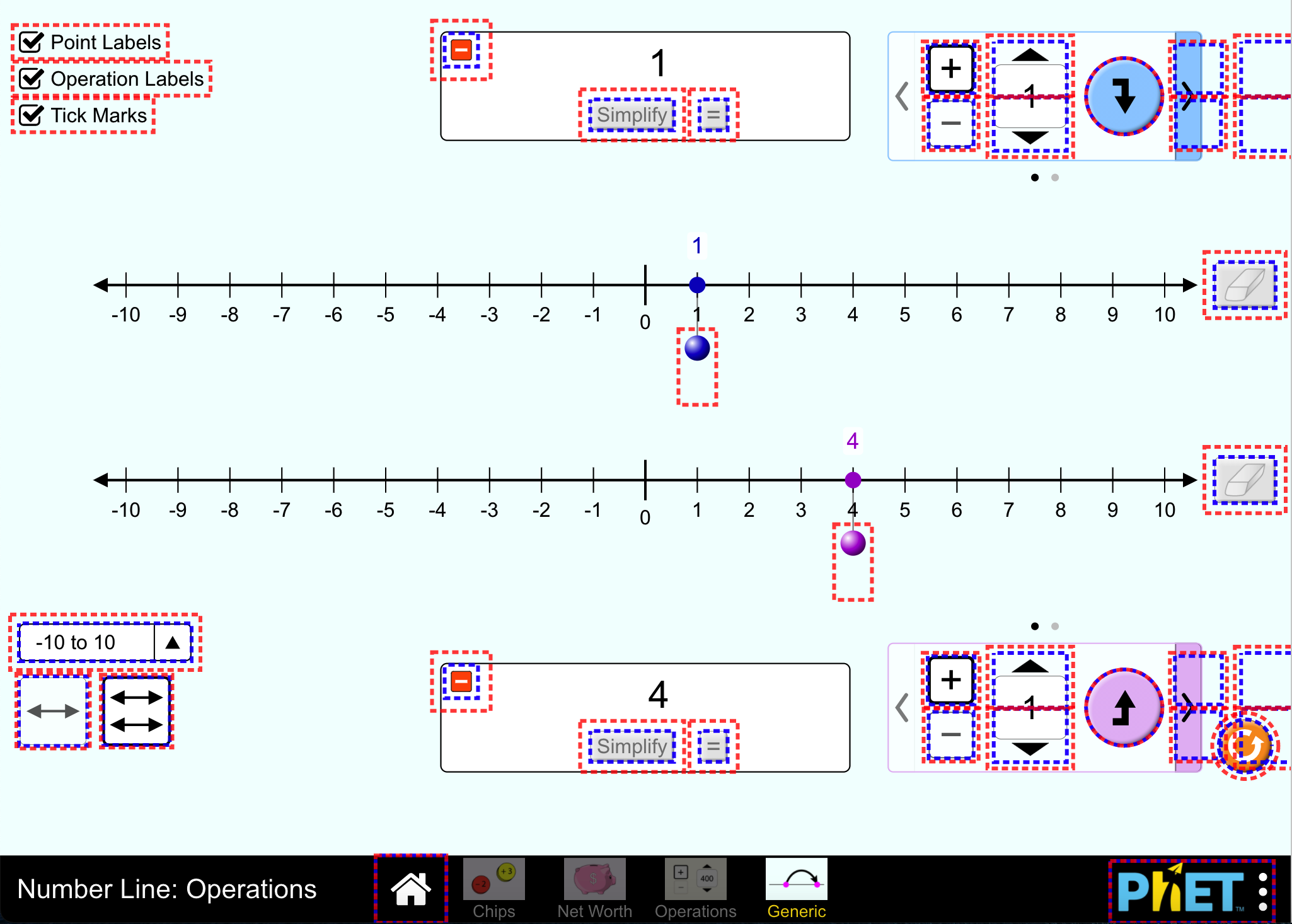 Points on invisible 2nd number line are still interactive · Issue #43 ...
