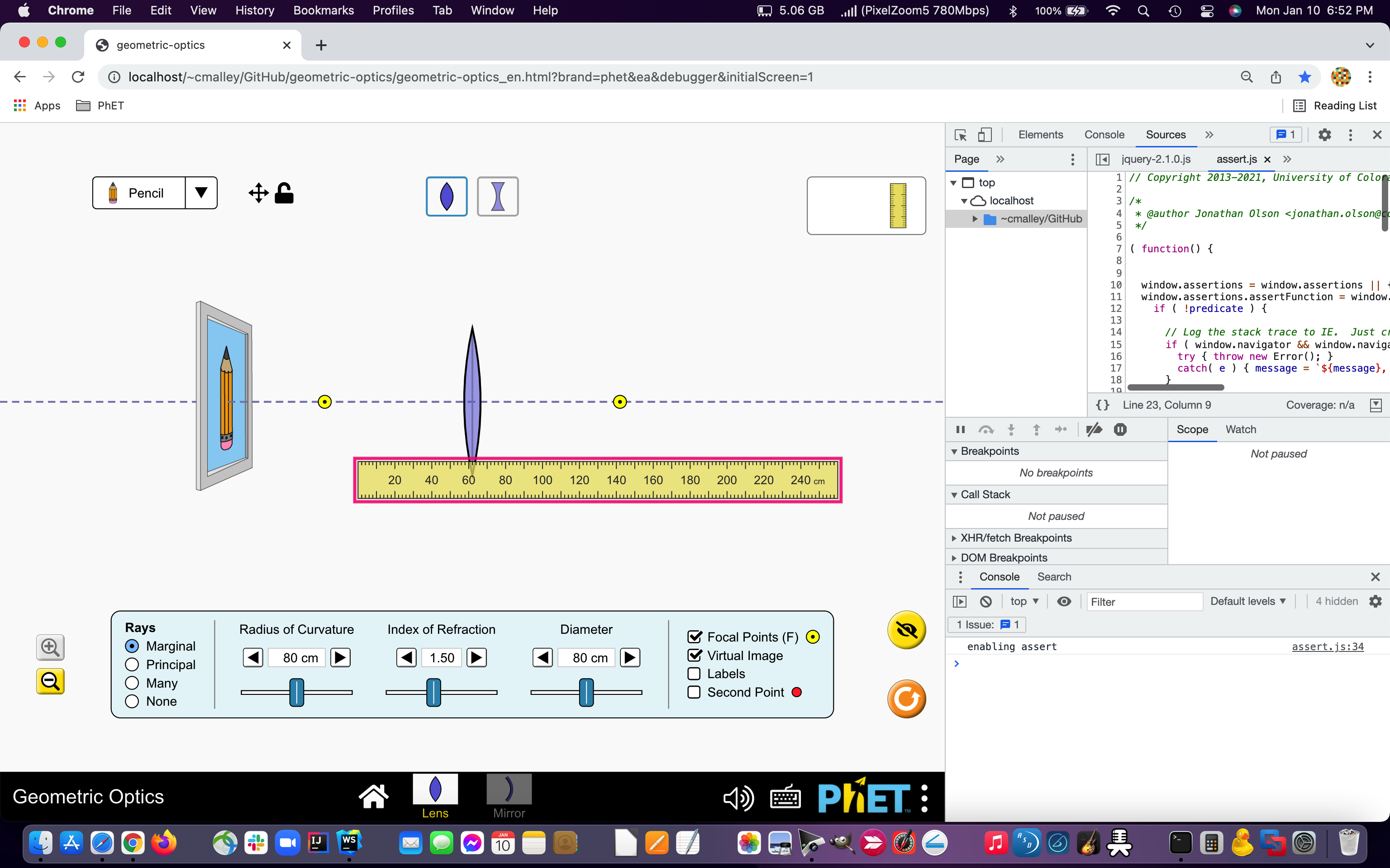 Focus highlight for Object should not be scaled. · Issue #287 · phetsims/geometric-optics · GitHub