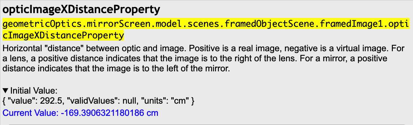 New instrumented Properties for object and image · Issue #360 · phetsims/geometric-optics · GitHub