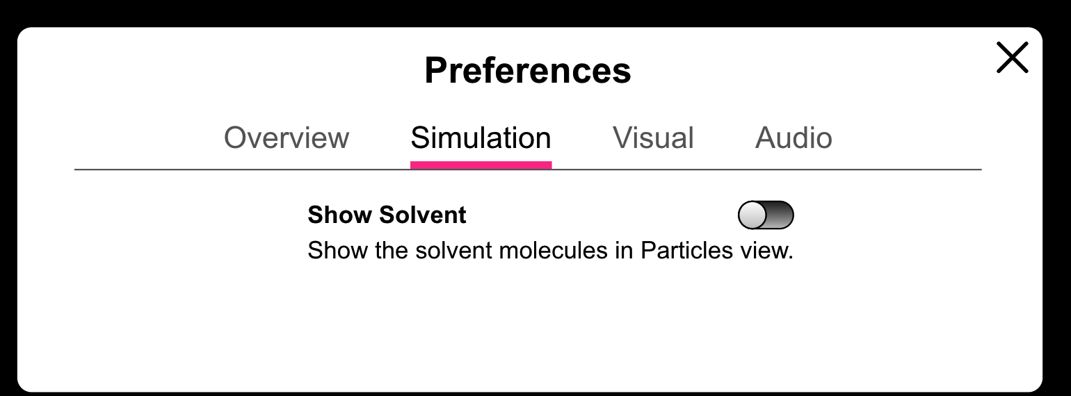 Create Preference to display solvent and remove nested checkbox · Issue ...