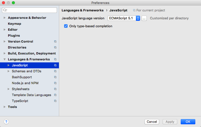 Investigate latest javascript (es6/7/8) features to use in non-client ...