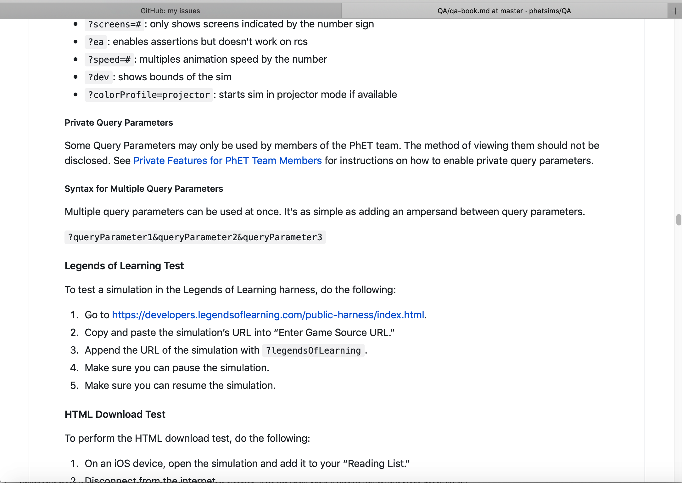 bad link to QA Book in sim_new_checklist.md · Issue #118 · phetsims/phet-info · GitHub