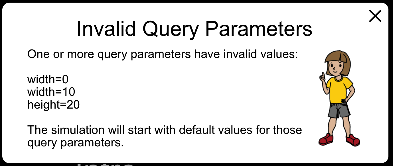error dialog for invalid query parameter value · Issue #593 · phetsims/joist · GitHub