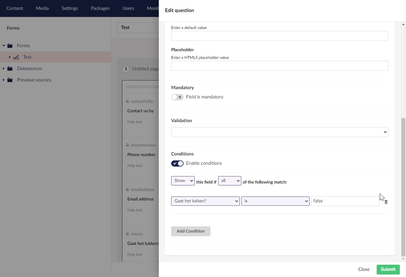 Conditional logic not working · Issue #589 · umbraco/Umbraco.Forms.Issues · GitHub
